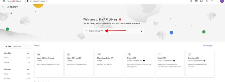 Creating a Google API Key - Simple Calendar Documentation