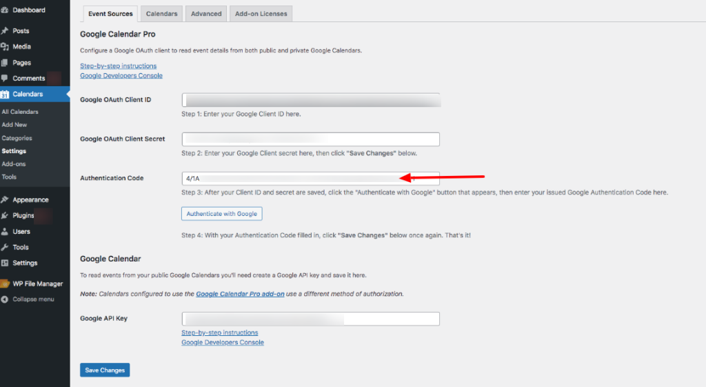How to properly re-authorize your app - Simple Calendar Documentation